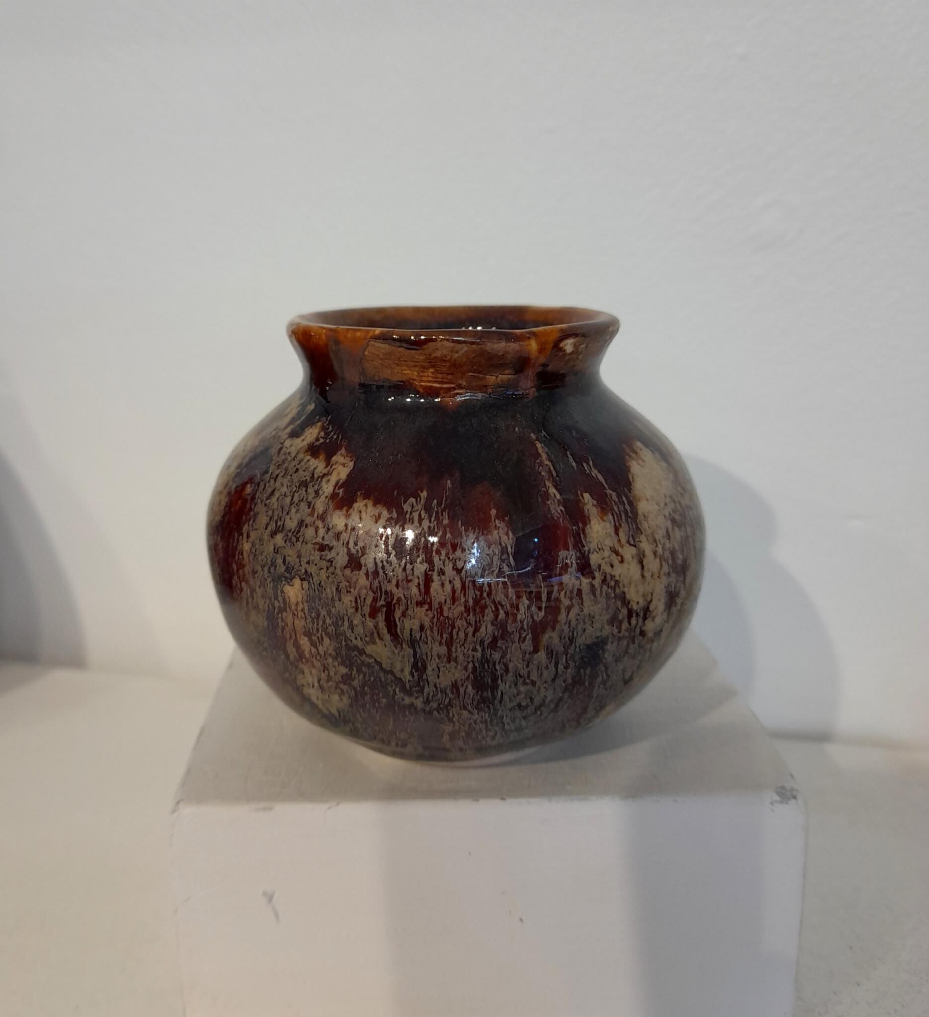 Posy pot with reactive glaze - Midlands Potters